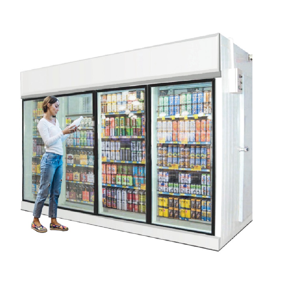 Jual Walk In Display Cooler / Kabinet Pemajang Minuman Dingin 4 Pintu ...