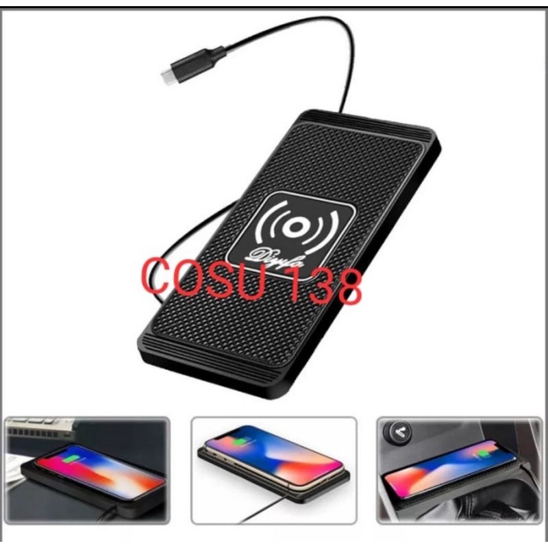 Jual universal pad wireless fast charging mobil raize Rocky - USB - 10w | Shopee Indonesia