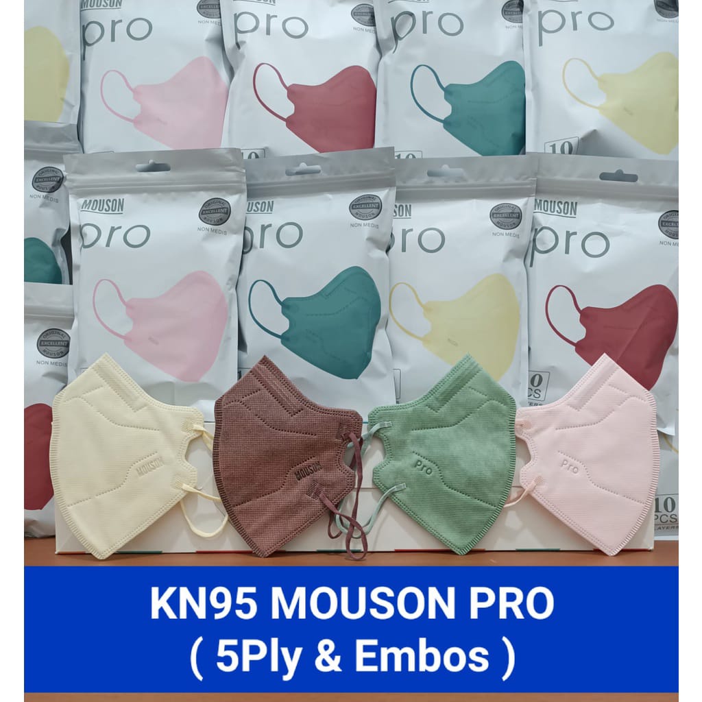 Jual Masker KN95 Mouson Pro isi 10pcs Masker KN95 Mouson Pro Disposable ...