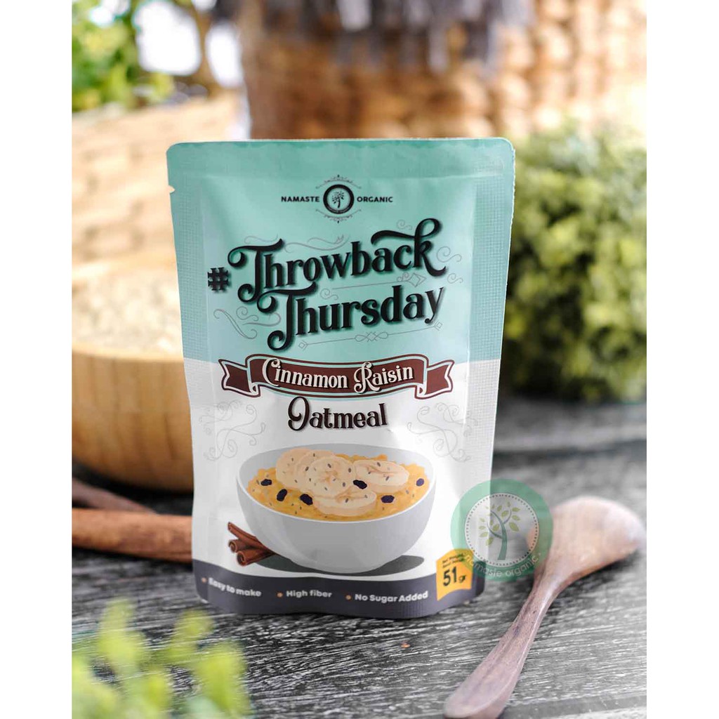 Jual THROWBACK THURSDAY - CINNAMON RAISIN OATMEAL 51GR | Shopee Indonesia