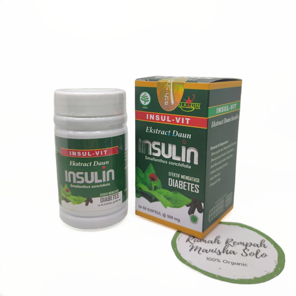 Jual Kapsul Ekstrak Daun Insulin Insul-Vit Efektif Mengatasi Diabetes ...