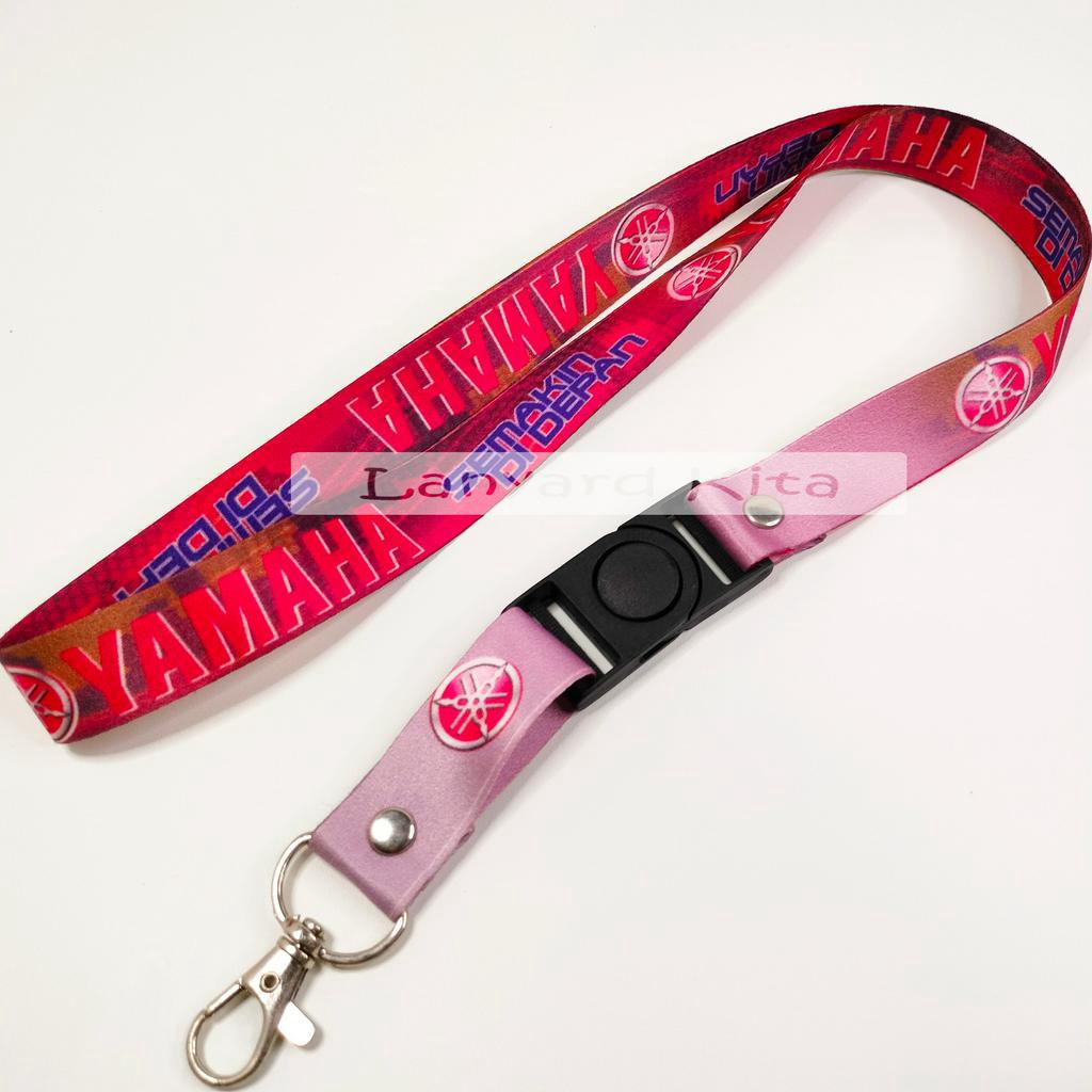Jual YAMAHA TALI LANYARD ID CARD GANTUNGAN NAME TAG PRINTING DUA SISI ...