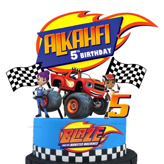 Jual blaze and the monster machines cake topper | Shopee Indonesia