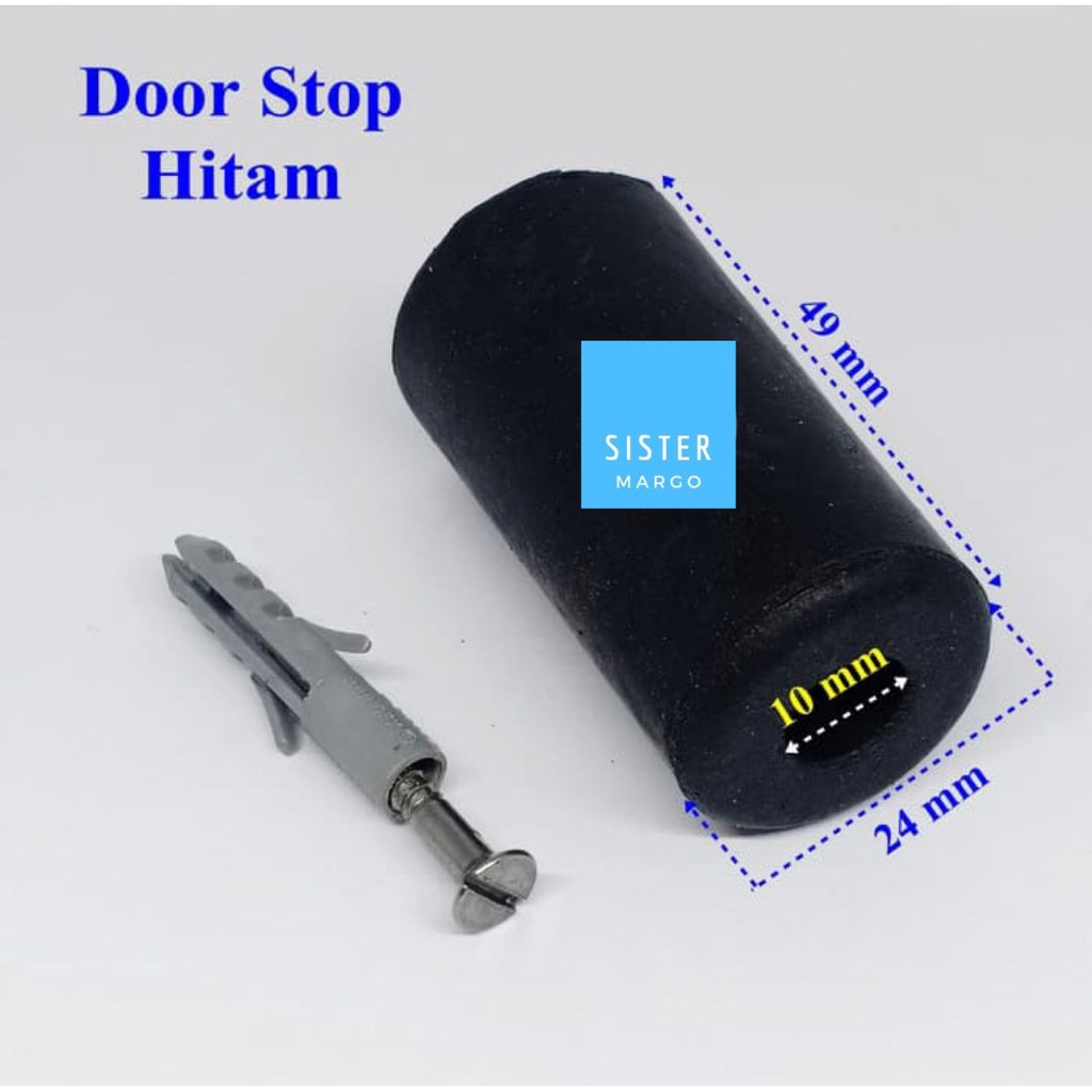 Jual Door Stop Stopper Ganjal Penahan Pintu D27T50 Hitam Bagus Murah ...