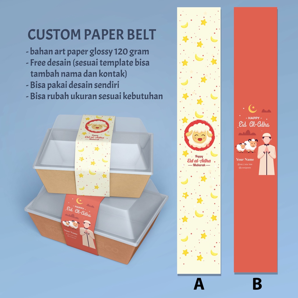 Jual Paper Belt / Roller / Sleeve / Sabuk Label Idul Adha Hari Raya ...