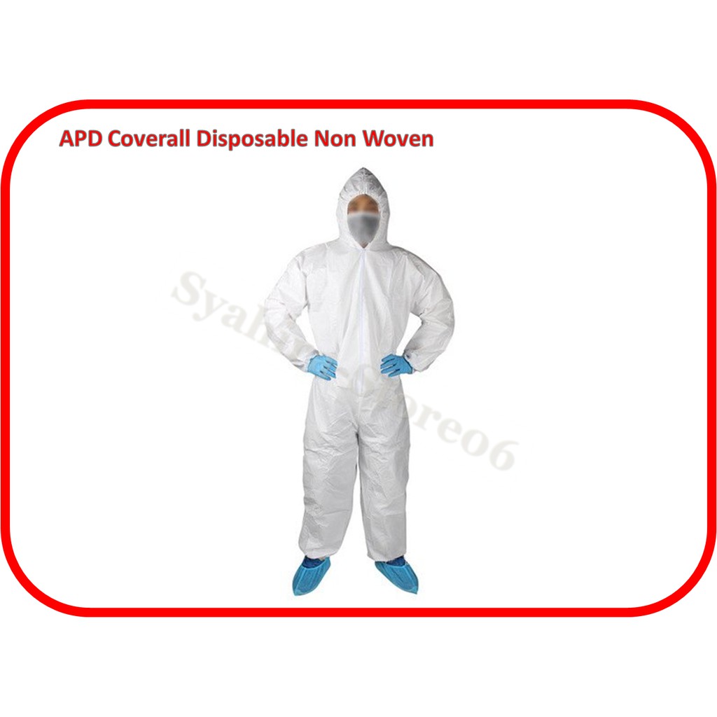 Jual Coverall APD Disposable Non Woven Baju Coverall Rumah Sakit Sekali ...