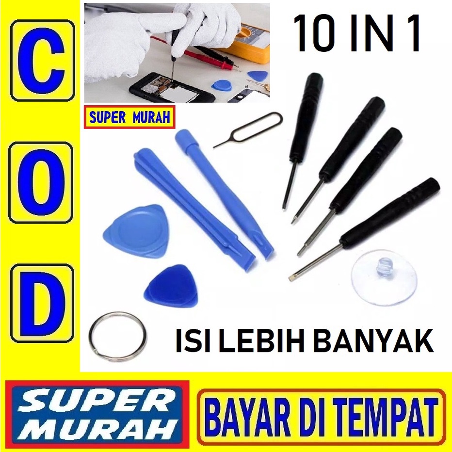 Jual 23B OBENG HP 10IN1 Set Lengkap Universal 10in1 Grand Jogja ...