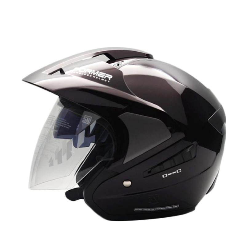 Jual Helm Cargloss YD Former Half Face - Burgundy Red | Shopee Indonesia