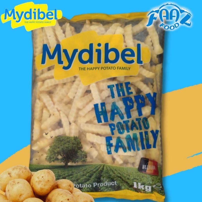 Jual Kentang Crinkle Cut Mydibel 1kg (French Fries, Potato, Kentang ...
