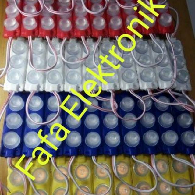 Jual Lampu Led Modul Strip 3 Mata 12 Volt 12v Led 12v 12 Volt 3 Mata