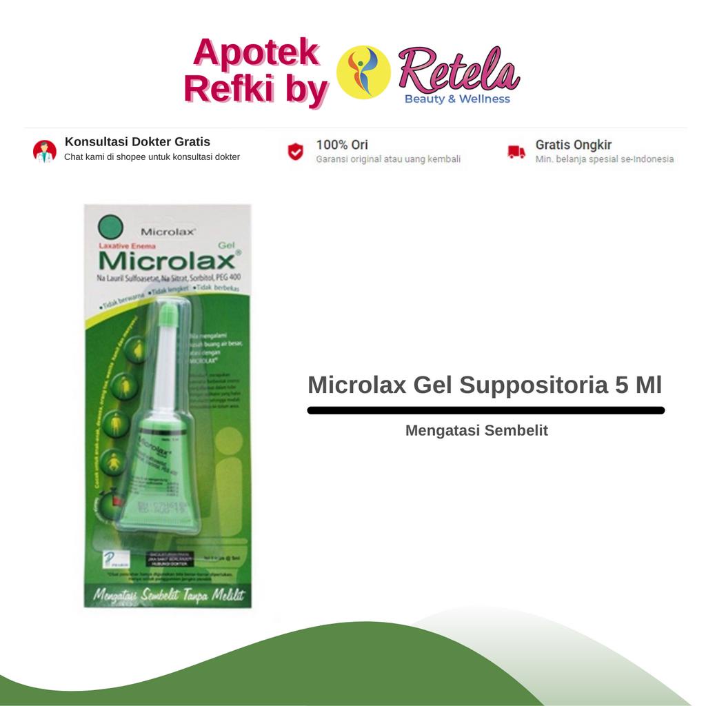 Jual Microlax Gel Suppositoria 5 Ml / Mengatasi Konstipasi / Sembelit ...