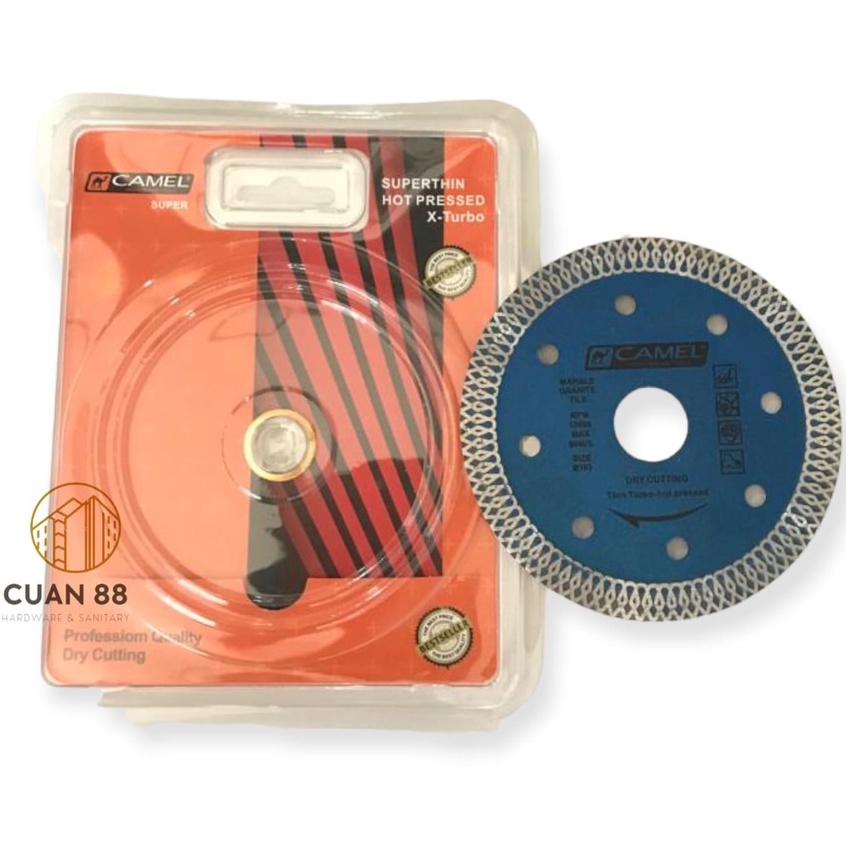 Jual Mata Pisau Potong Keramik Camel Diamond Wheel - Granite Marmer 4x1,2inch - Turbo Camel ...