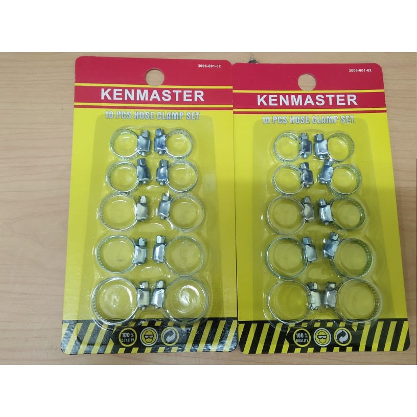 Jual Kenmaster Klem Selang Set 10 Pcs - Hose Clamp Set 10 Pcs | Shopee ...