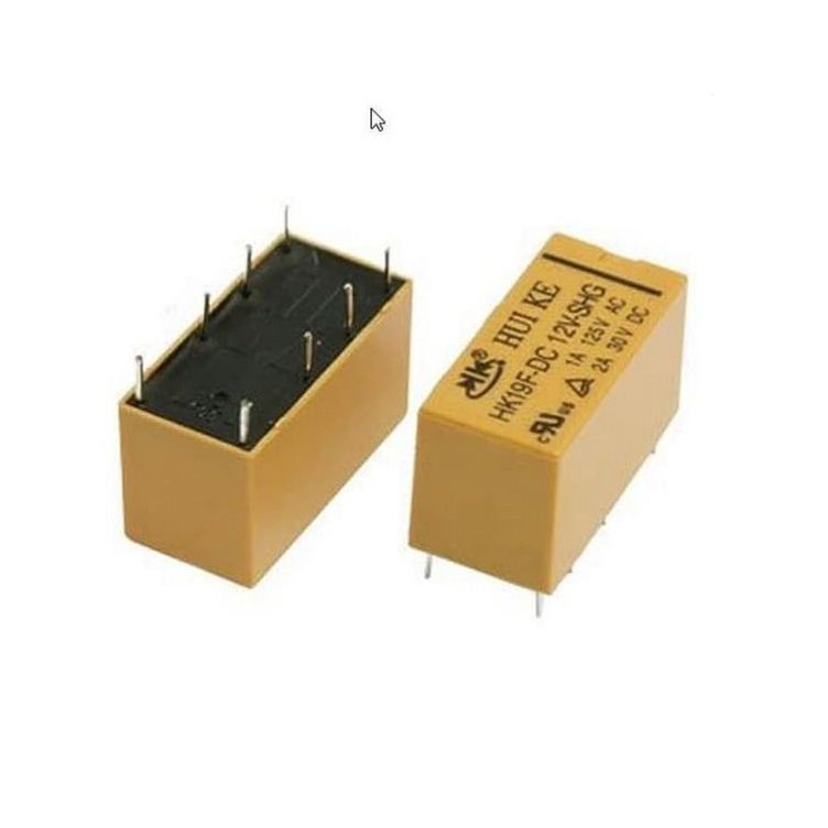 Jual RELAY DC 12V 8P 1A 125VAC 2A 30VDC HUI KE HK19F-DC12V-SHG 12 VOLT ...
