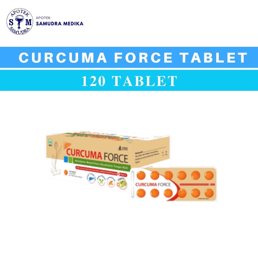 Jual CURCUMA FORCE Tablet - persetrip isi 12 Tablet (Untuk memperbaiki ...