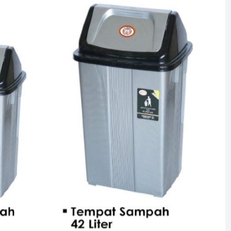 Jual MPW tempat sampah clean dustbin silver 05-10-15-20-42-55-65-100liter | Shopee Indonesia