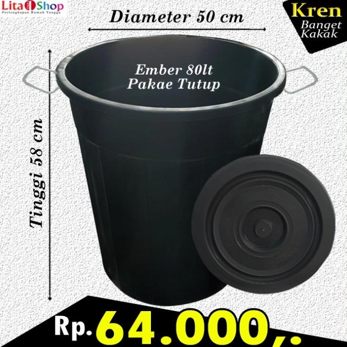 Jual !!!!!!] Ember jumbo 80 liter, Ember air tutup, Polaris Murah ...
