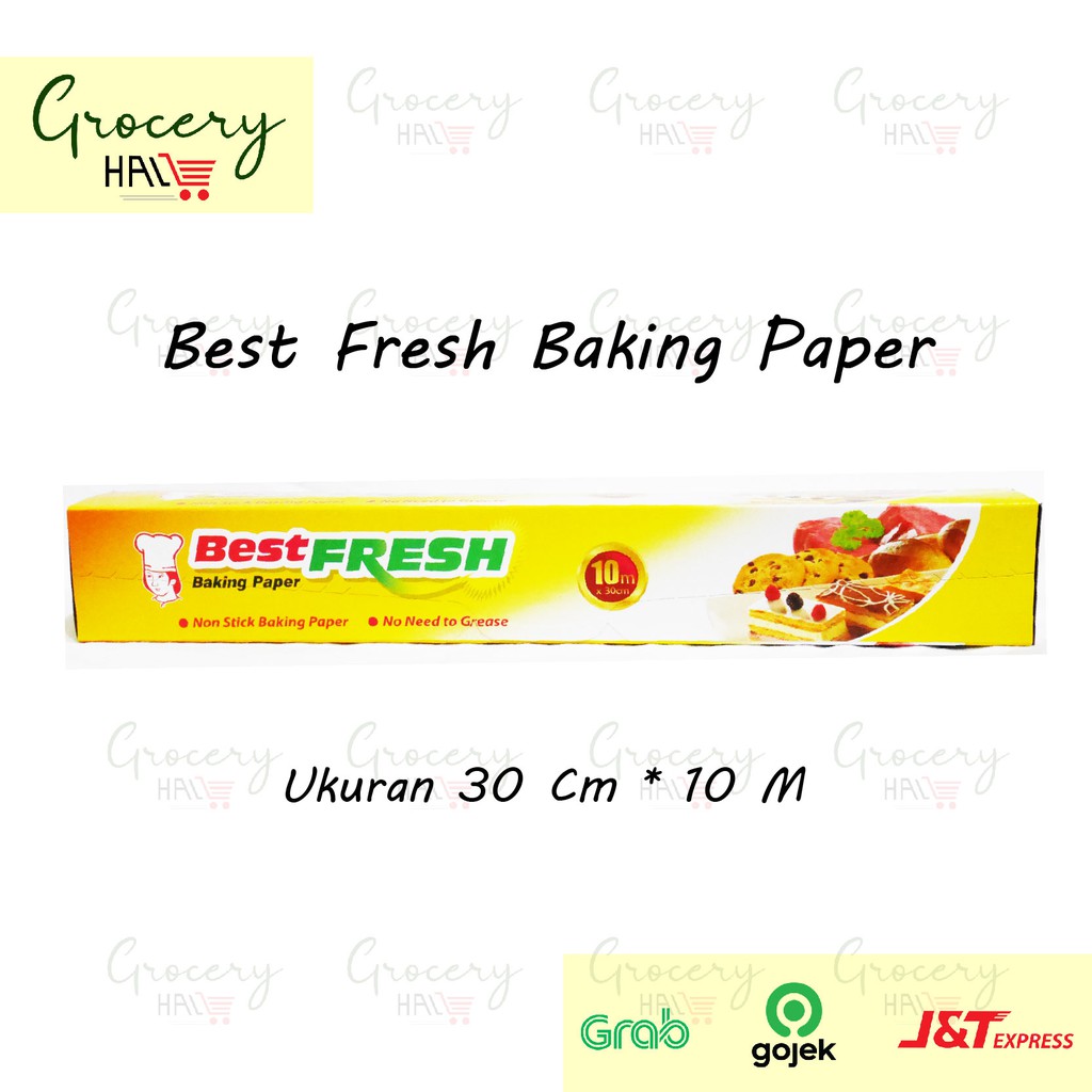 Jual BEST FRESH BAKING PAPER 30 CM * 10 M ( KERTAS ROTI ) | Shopee ...