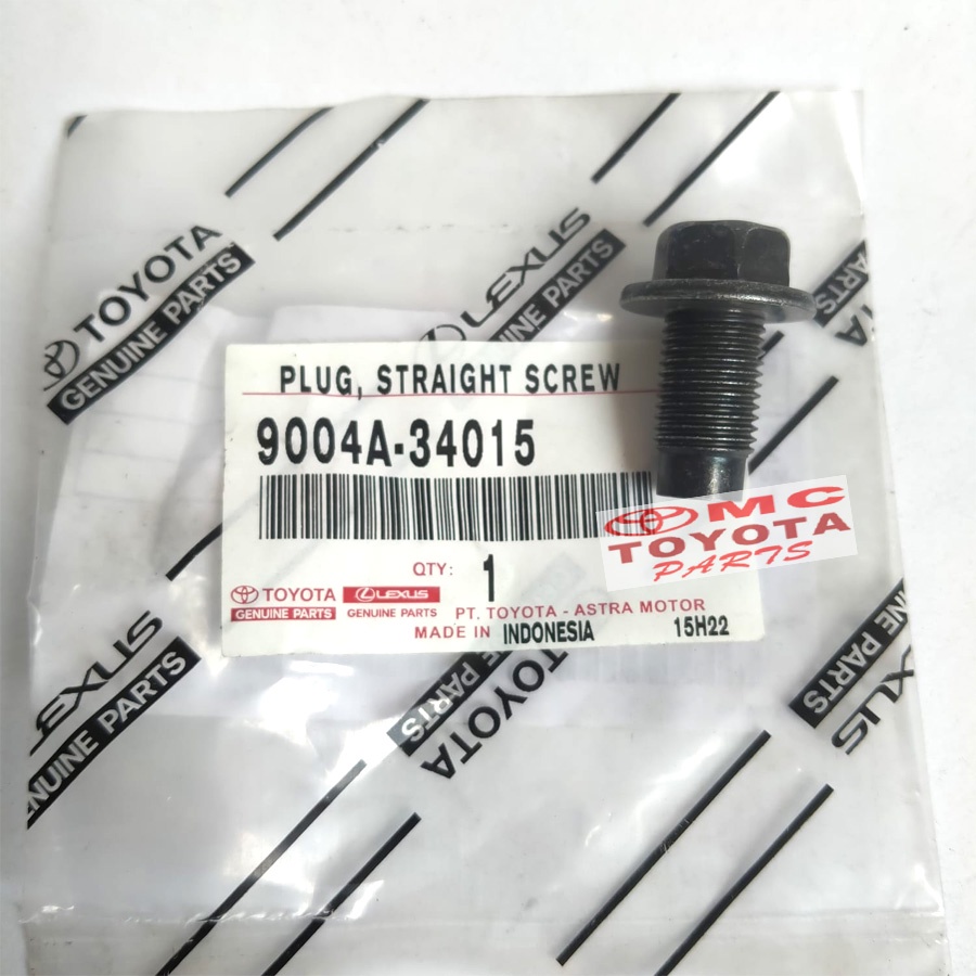 Jual Baut Tutup Buang Pembuangan Oli Agya Avanza Rush Calya 9004A-34015 ...