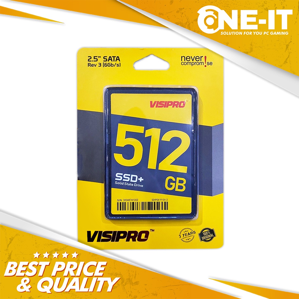 Jual Solid State Drive / SSD Visipro 512 GB 2.5" SATA 512GB | Shopee ...