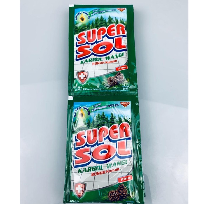 Jual Karbol Wings Super Sol Sacheet / satu renceng / 19ml x 12 pcs ...