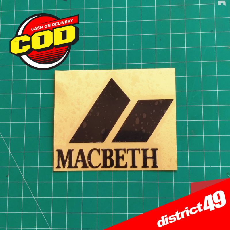 Jual Cutting sticker - Stiker cutting Macbeth - Stiker Macbeth - Stiker ...