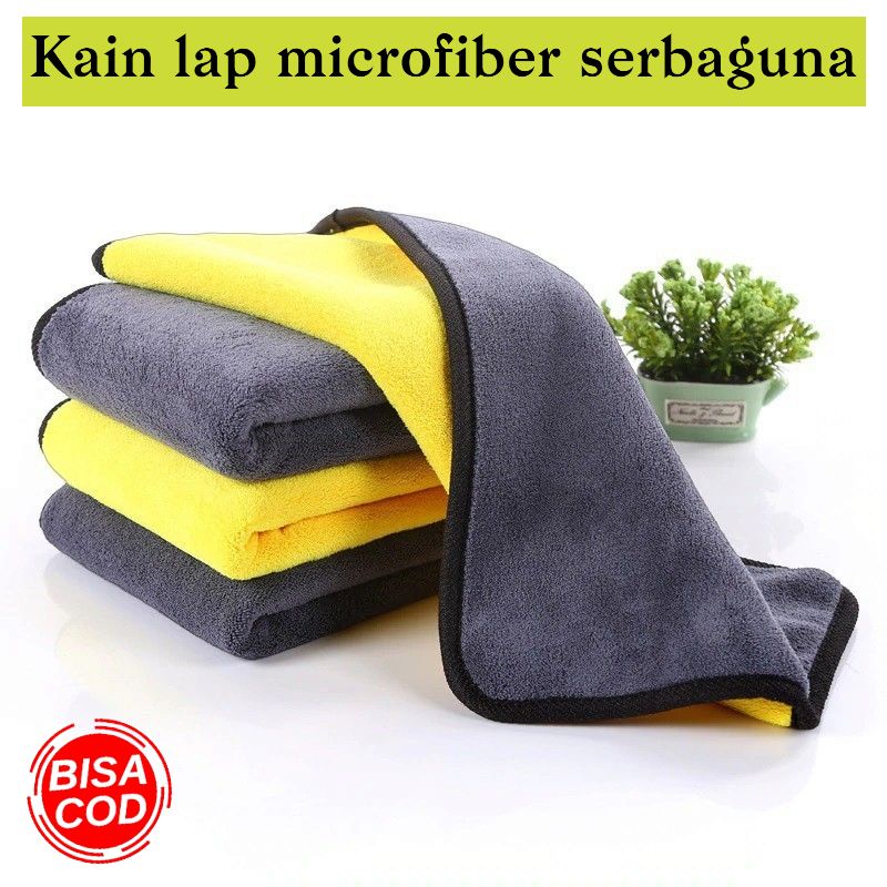 Jual Kain lap serbaguna / kain lab microfiber ukuran 30x30 | Shopee Indonesia