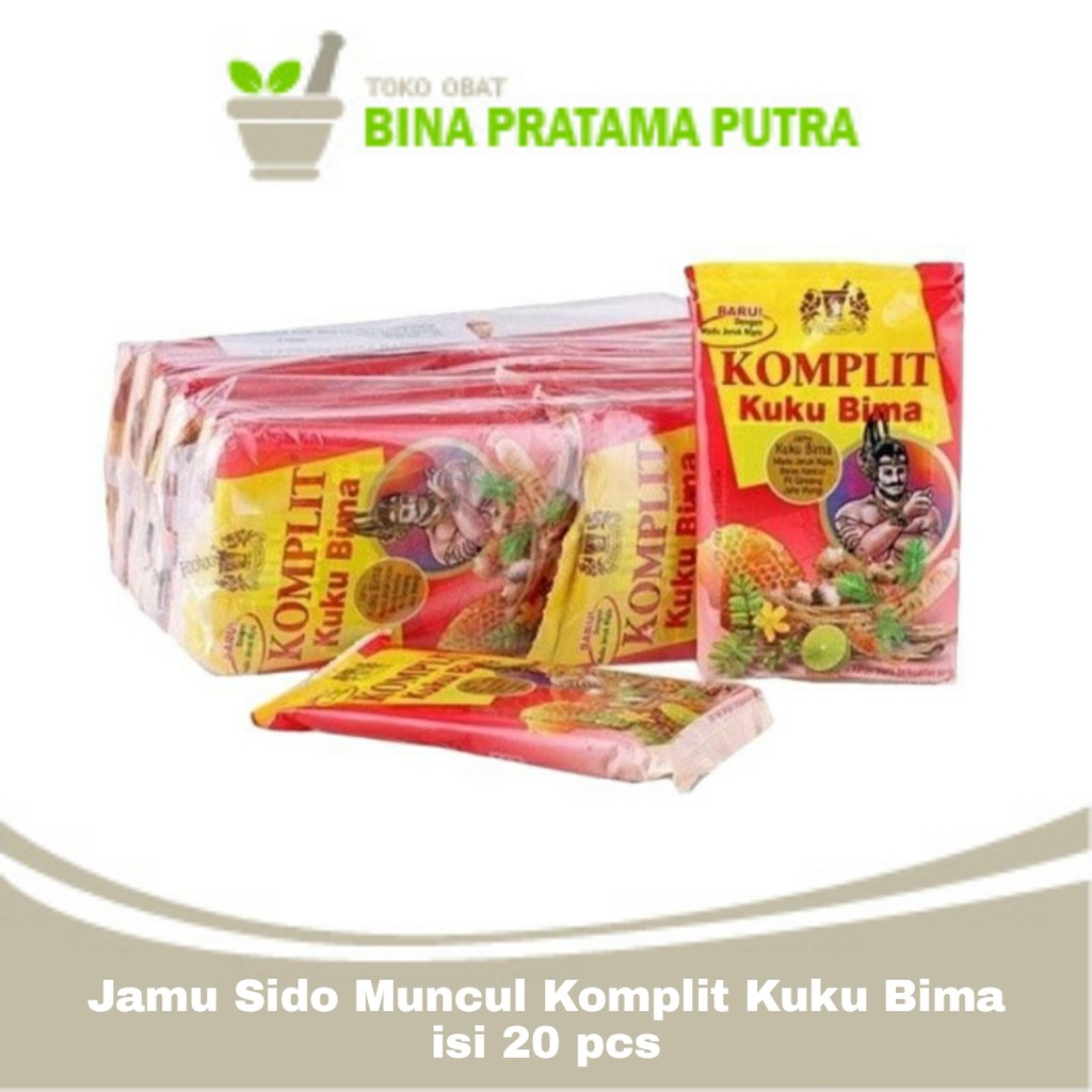 Jual Jamu Komplit Kuku Bima isi 20 pcs Sidomuncul | Shopee Indonesia