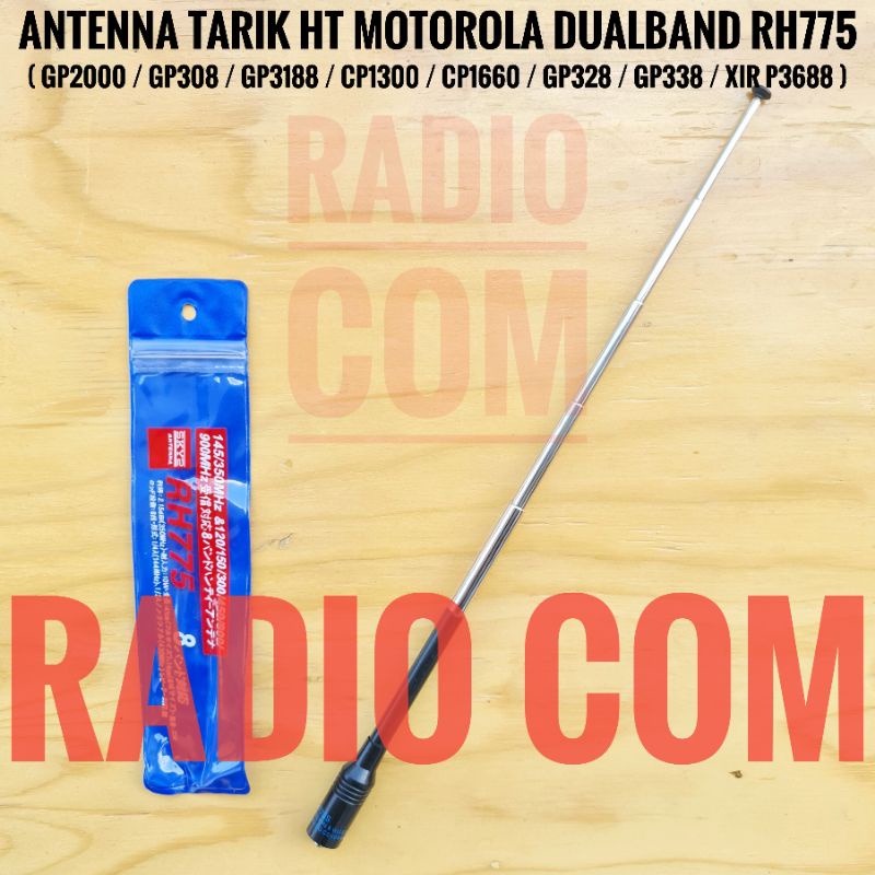 Jual ANTENA HT MOTOROLA CP1660 CP1300 GP328 GP338 GP2000 GP3188 XIR P3688 DUALBAND VHF UHF RH775 ...