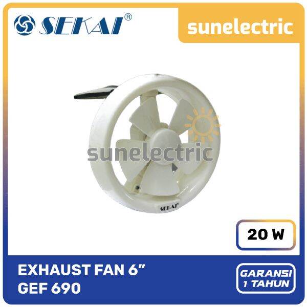 Jual Sekai GEF-690 Exhaust Fan Glass Mount / Kipas Angin Exhaust Untuk ...