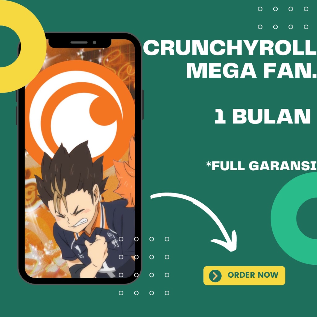 Jual CRUNCHYROLL MEGA FAN 1 BULAN || FULL GARANSI | Shopee Indonesia
