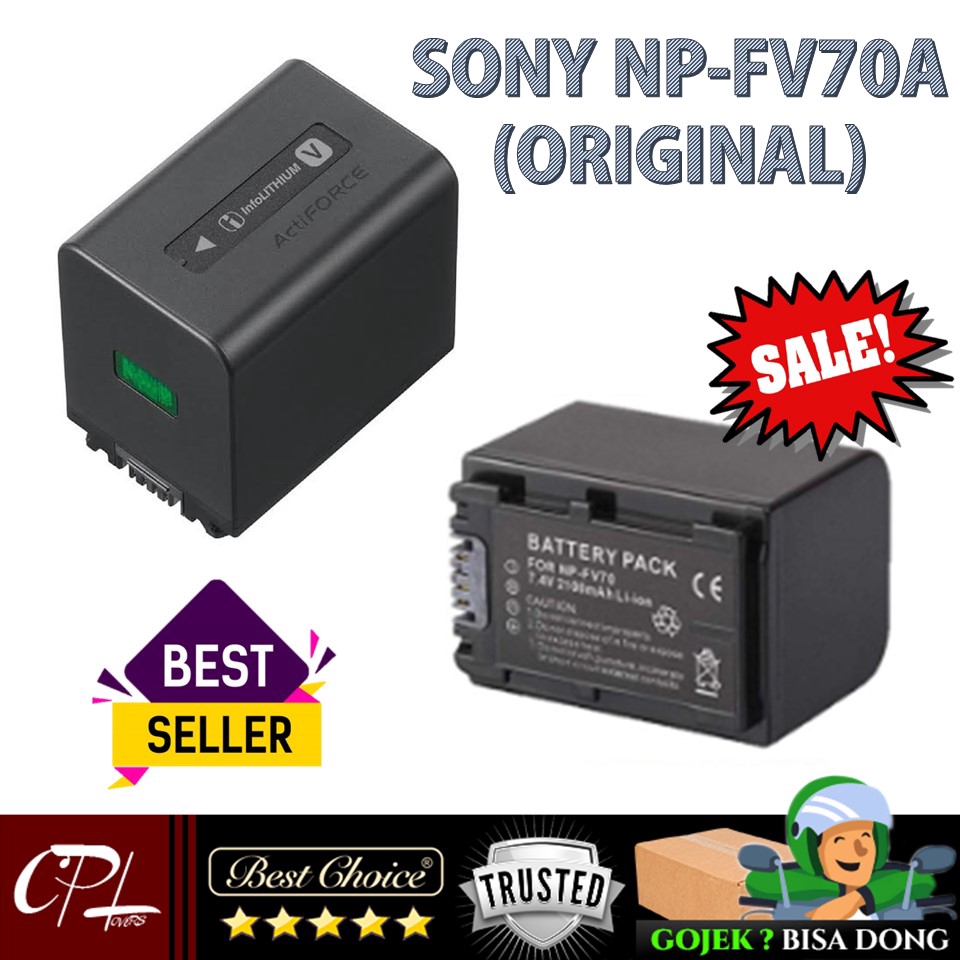 Jual Sony NP-FV70A V-Series Battery Pack for Handycam Camcorders ...