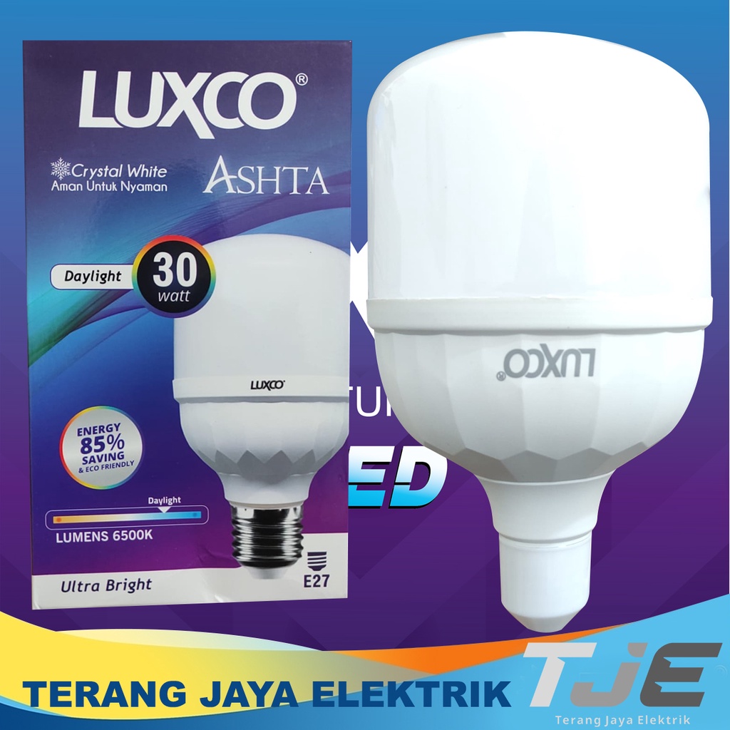 Jual Lampu LED / Bohlam LED 30 Watt Putih LUXCO ASHTA GARANSI 1TH | Shopee Indonesia
