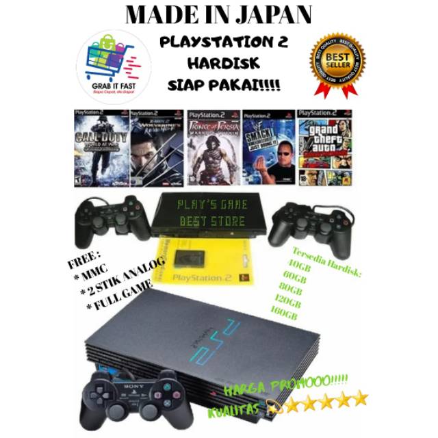 Jual Ps2 ic matrik 40 gb + full game + mantap | Shopee Indonesia