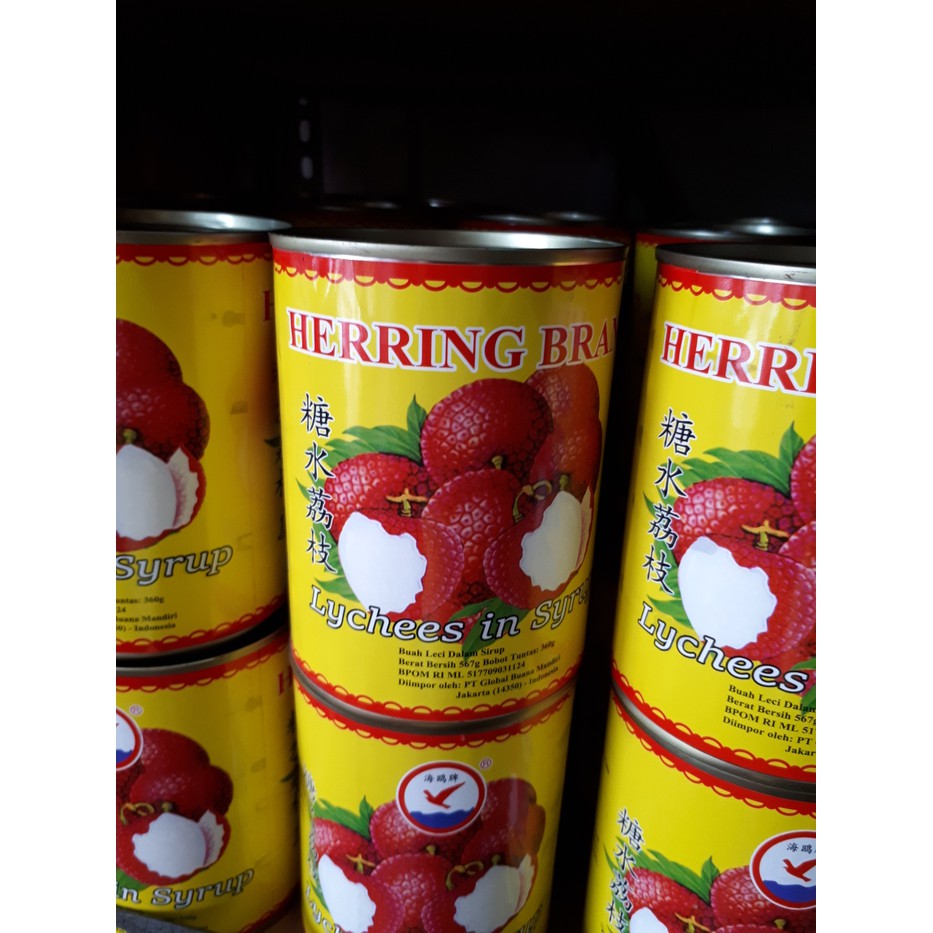 Jual Leci Kaleng / Lychees in Syrup 300 Gr / HERRING BRAND | Shopee ...