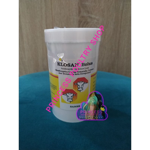Jual KLOSAN 12 Bolus - Obat Cacing Spektrum Luas & Ektoparasit (Kutu ...
