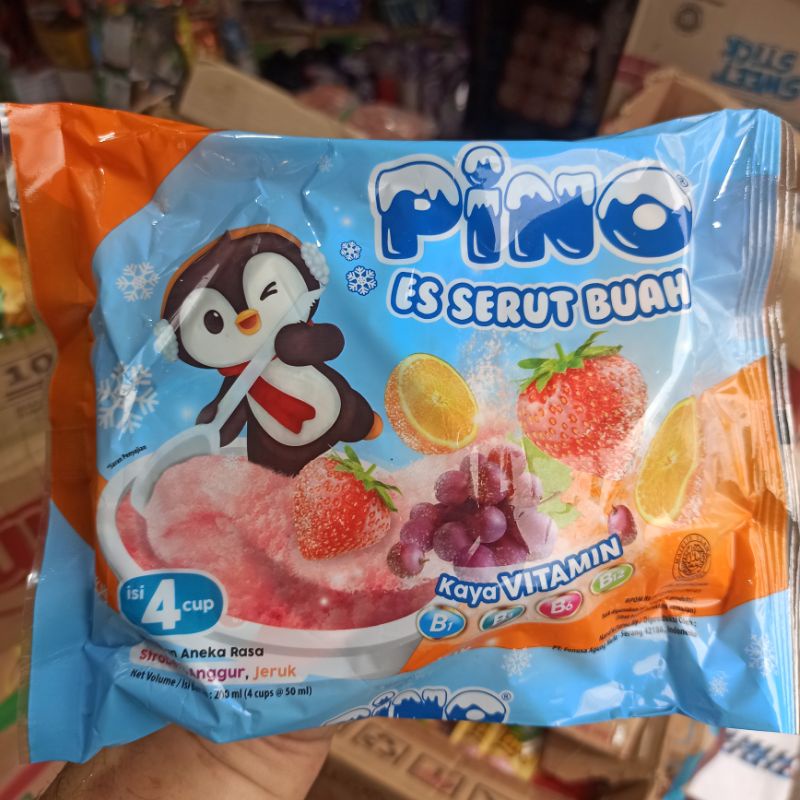 Jual Minuman Aneka Rasa Pino Ice Cup 50 Ml Rasa Buah Stroberi Anggur ...