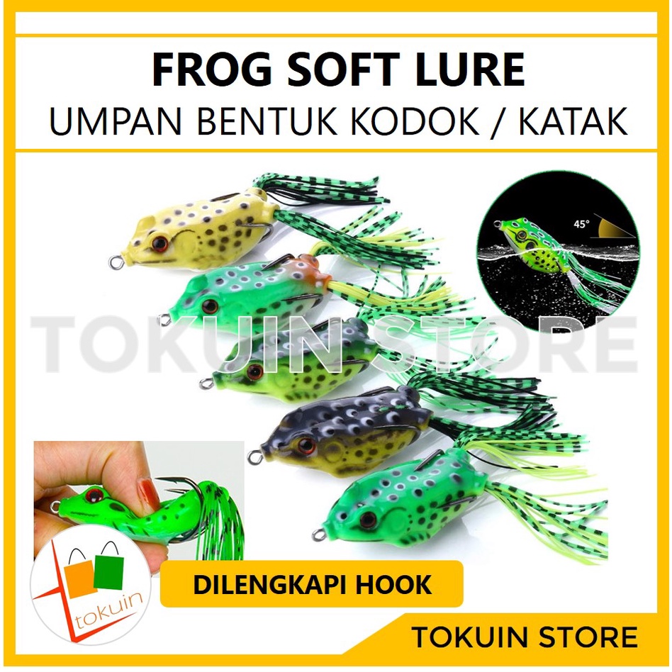 Jual Soft Frog Lure Bait Umpan Casting Mata Pancing Mancing Kodok Katak ...