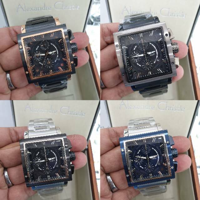Jual Jam Tangan Alexander Christie 6182 AC 6182 Tali Stainless Mesin ...