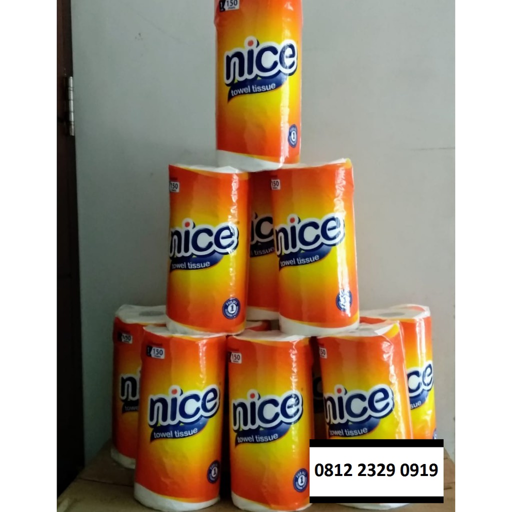 Jual Tissue Nice Kitchen towel embossed 150 sheets 1 ply ( tissue dapur ...