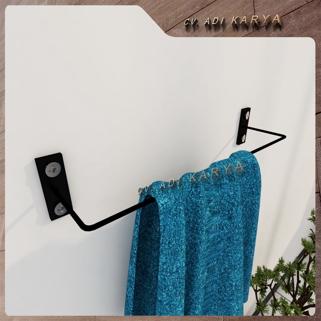 Jual Hanger Besi Gantungan Handuk Baju Kamar Mandi Serbaguna | Shopee ...