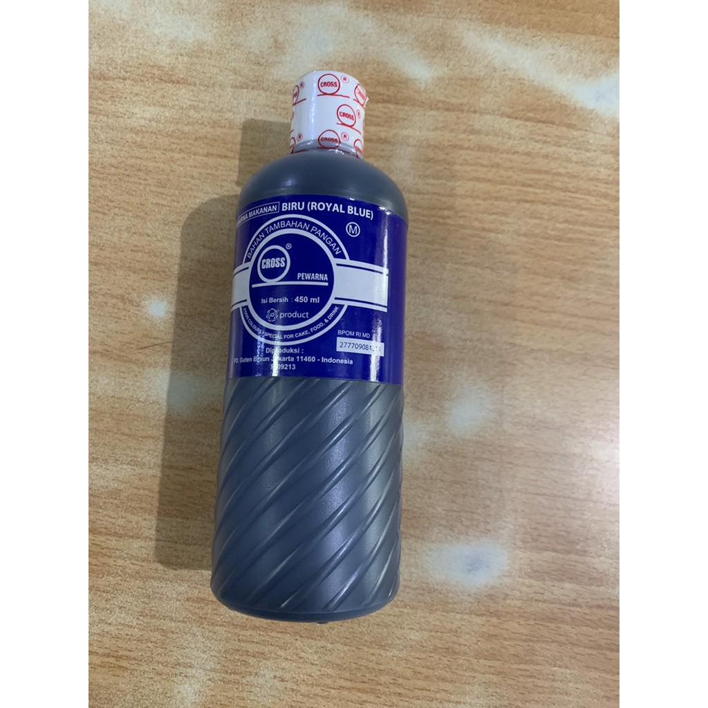 Jual Cross 450ML Royal blue pewarna makanan biru tua icing color ...