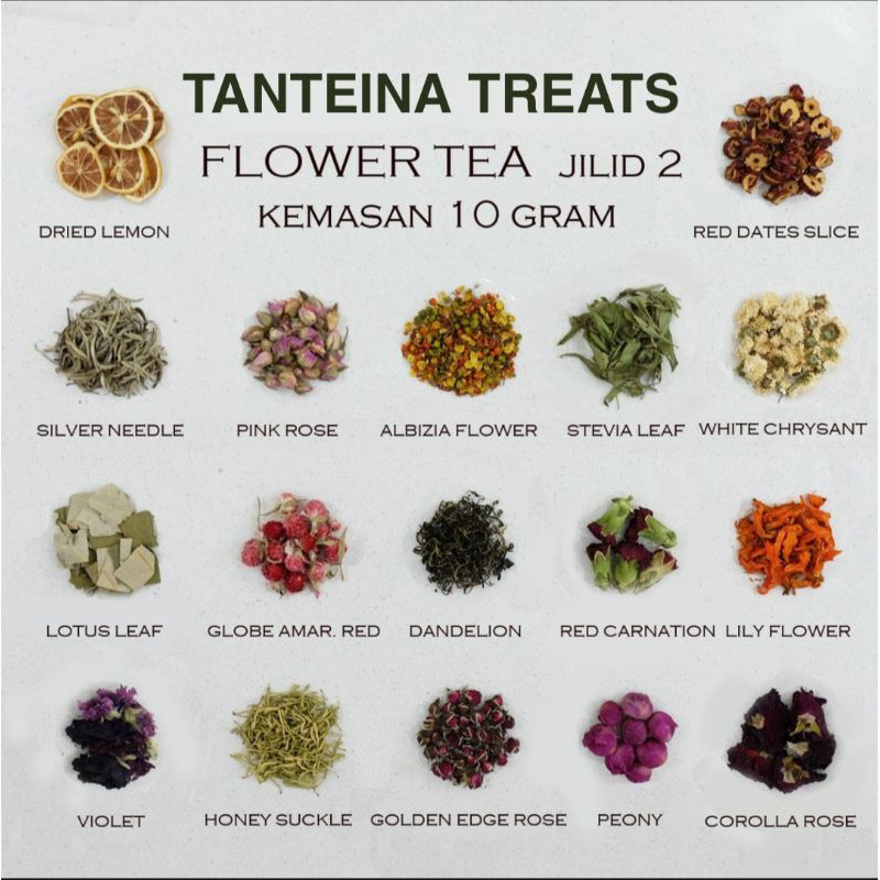 Jual FLOWER TEA KEMASAN 10GR JILID 2 | Shopee Indonesia