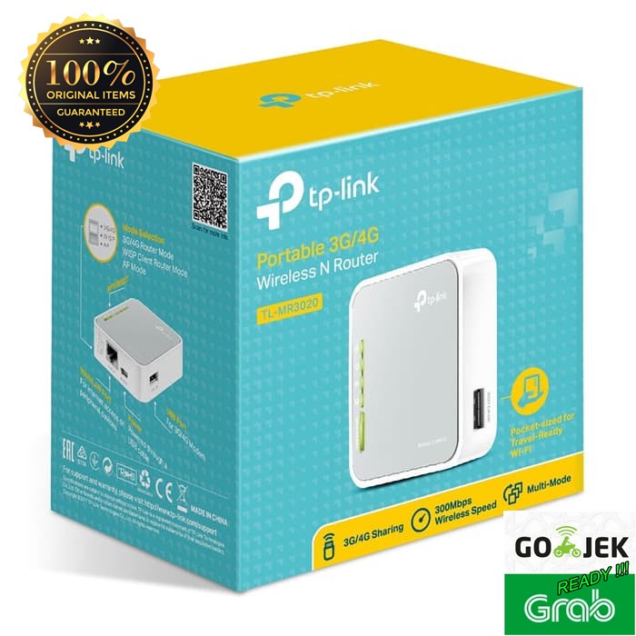 Jual TP-LINK TL-MR3020 | Portable 3G/4G Wireless N Router | Shopee ...