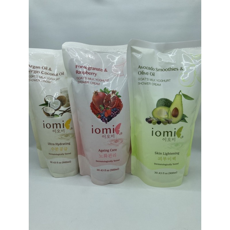 Jual Iomi GOATS MILK SHOWER CREAM 900ml SABUN MANDI REFILL All Varian ...