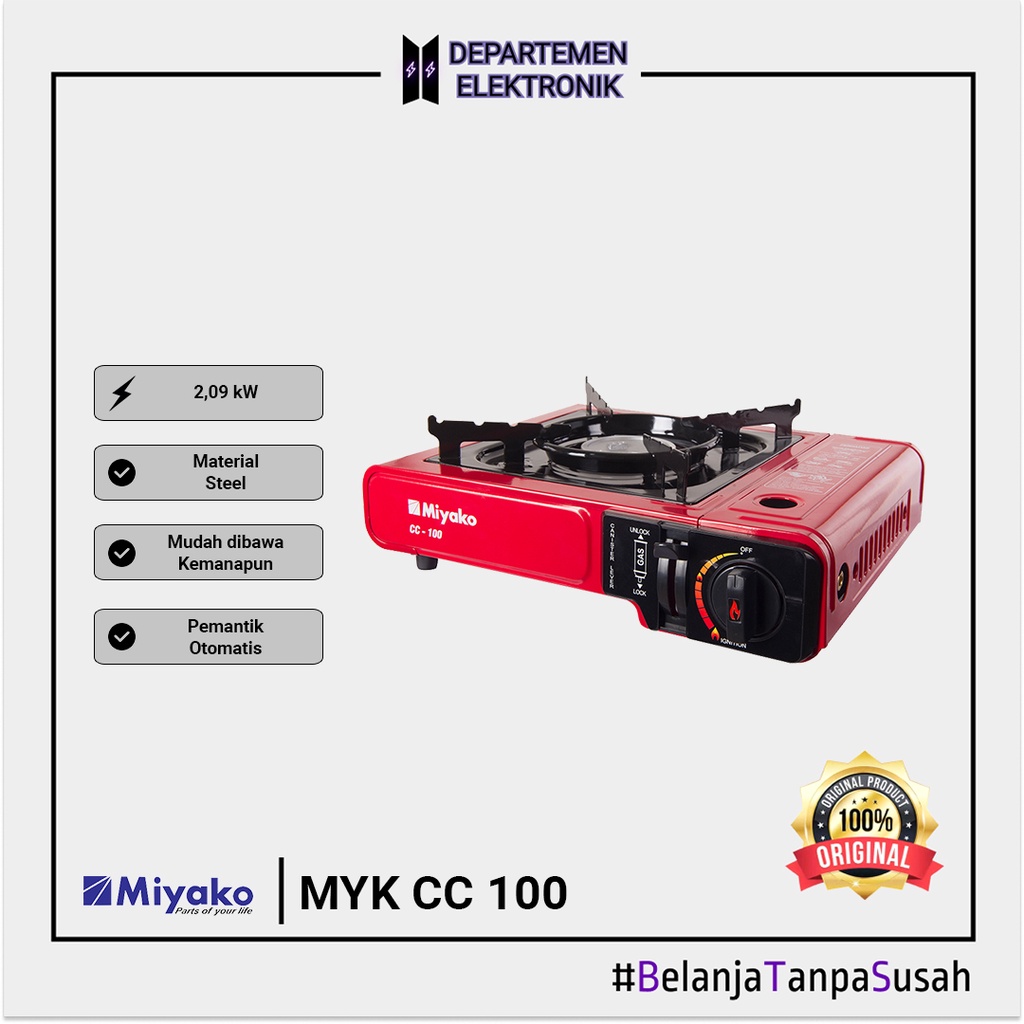 Jual Kompor Gas Travel Miyako CC 100 MURAH BANGET / GARANSI RESMI ...