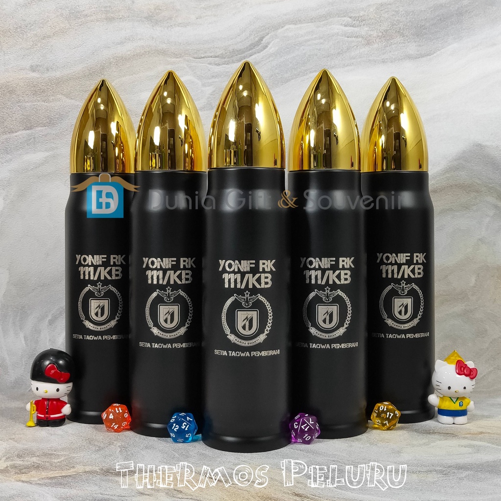 Jual FREE laser NAMA | Tumbler Peluru Unik Dgs A38 Gold - Stainless ...
