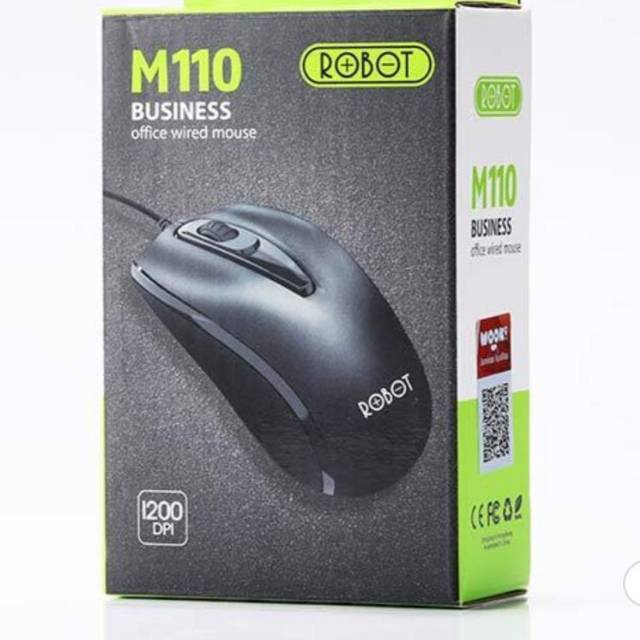 Jual Mouse robot M110 black kabel USB office word optical USB mouse ...