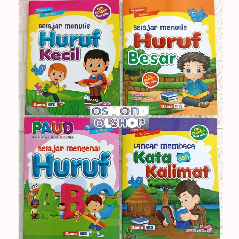 Jual Buku Anak Belajar Membaca Dan Mengenal Huruf Angka ( Gama Kids ...