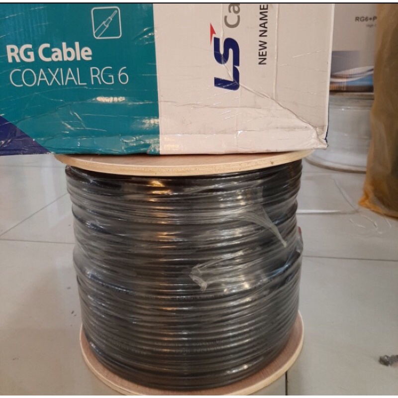 Jual KABEL LS RG6 WITH POWER COAXIAL BEST QUALITY C | Shopee Indonesia